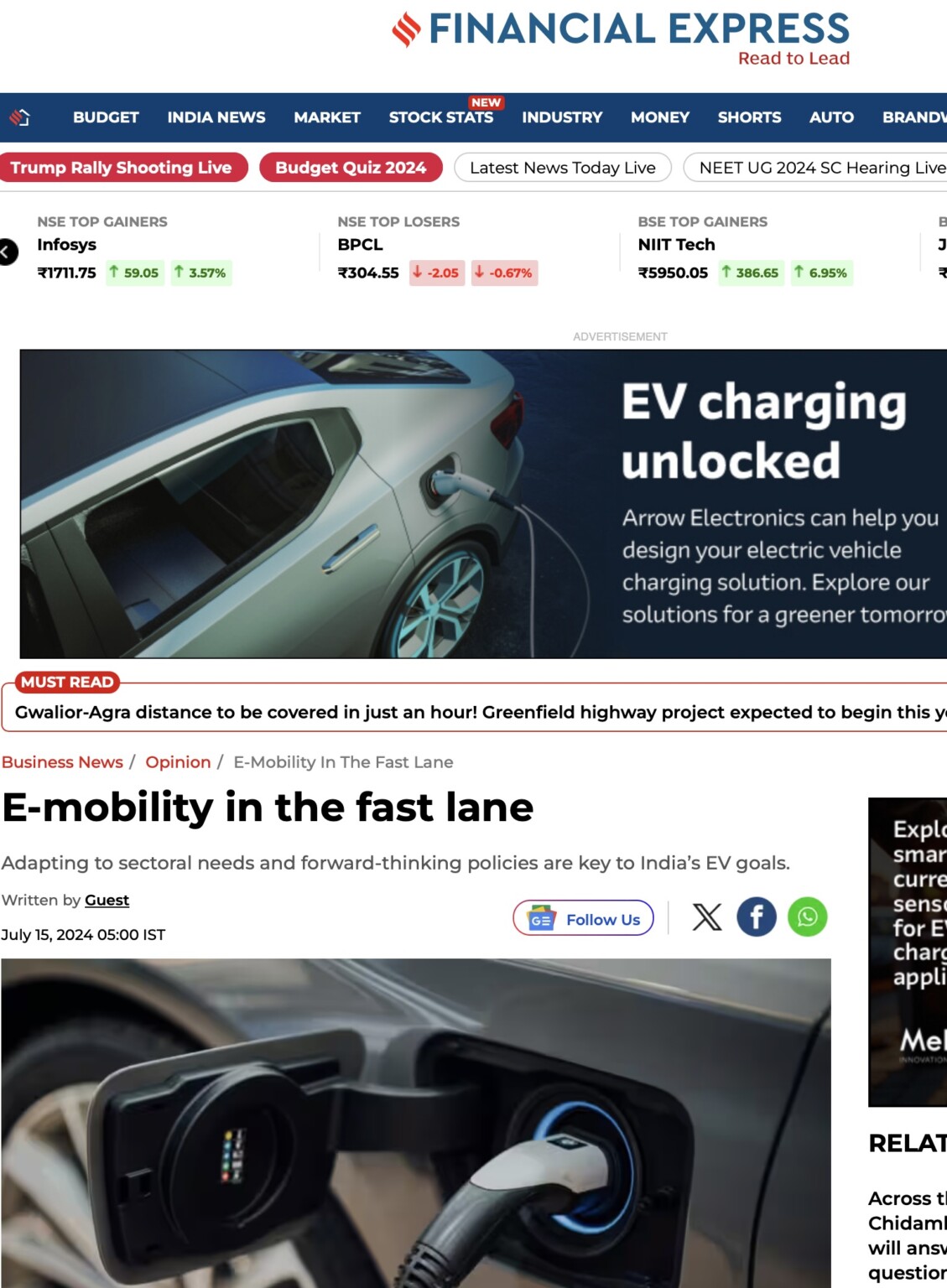 E-Mobility in the fast lane – AMIT Kapoor